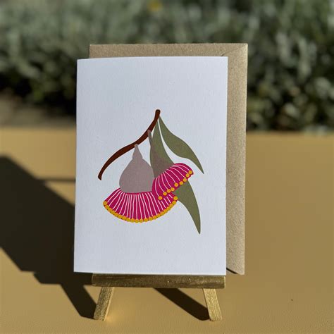 Greeting Cards Australian Gumnut Blossom 4 Pack
