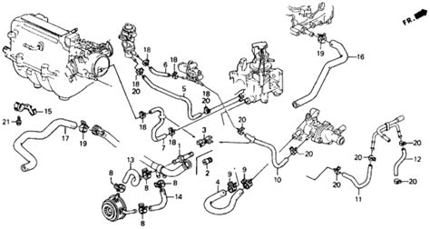 Water Hose 1992 Honda Accord 2 Door Dx Kl 5mt