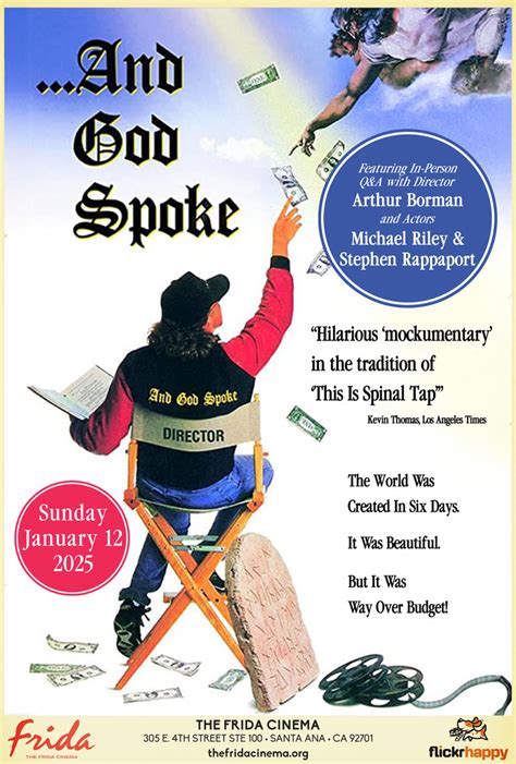 …and God Spoke Qanda W Director Arthur Borman And Actors Michael Riley And Stephen Rappaport The