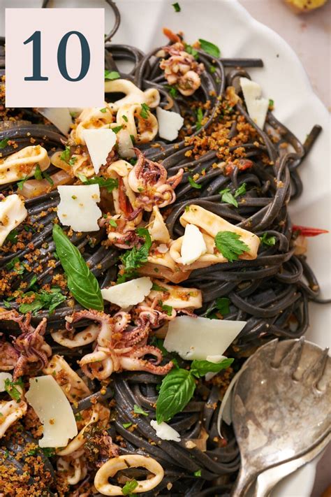 Squid Ink Pasta Recipe With Calamari A Full Living