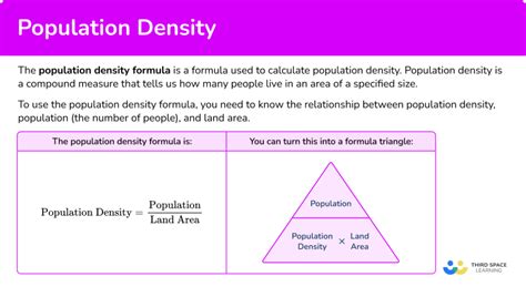 Population Density Formula Math Steps Examples And Questions