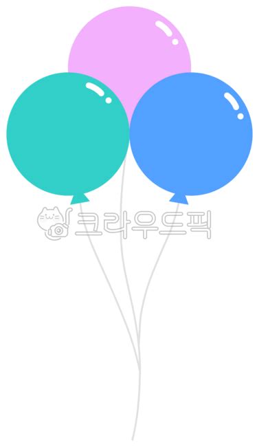 풍선 풍선모양 풍선다발 풍선장식 풍선묶음 사진이미지일러스트캘리그라피 Yoyowawa작가