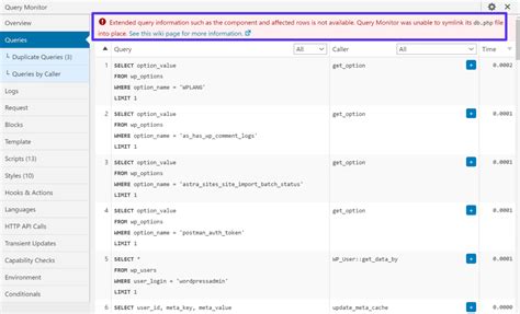 query monitor debug wordpress and improve website performance