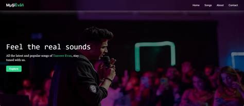 Abdullah Shahed On Linkedin I Have Completed The Frontend Design Of A “music Website” Utilizing