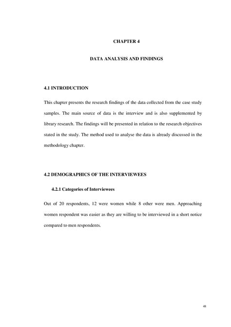 Chapter 4 Data Analysis And Findings 41 Study Notes Marketing