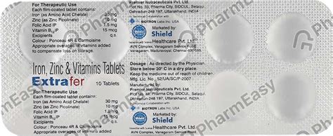 Buy Extrafer Strip Of 10 Tablets Online At Flat 15 Off Pharmeasy