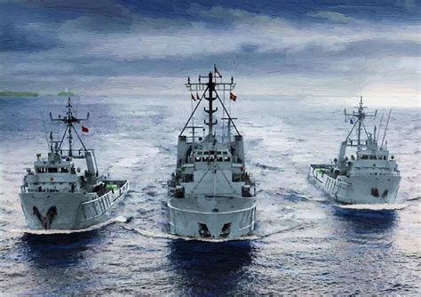 Hms Protector Hms Sentinel And Hms Guardian Limited Edition Art 25 £2999 Picclick Uk