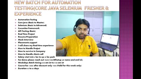 Quick Announcement New Batch For Automation Testingcore Java Selenium