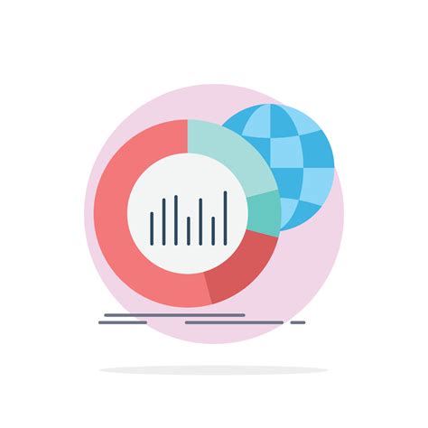 Big Chart Data World Infographic Flat Color Icon Vector 17999760 Vector