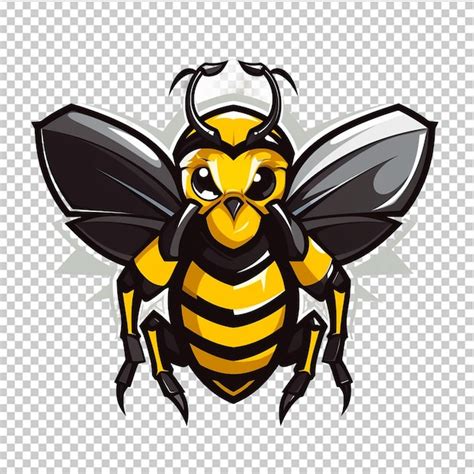 Premium Psd Bumble Bee Mascot Logo