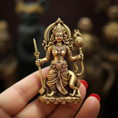 Premium Ai Image Illustration Of Goddess Durga Idol Miniature