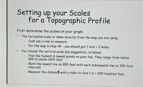 Solved Step 4 Constructing Topographic Profiles From A