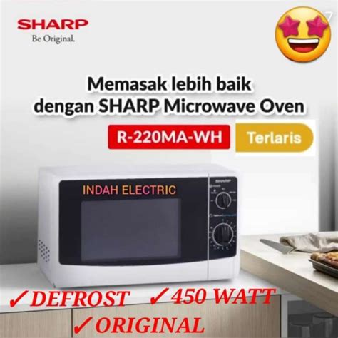 Promo Microwave Sharp R 220ma Wh 20liter Low Watt Terbaru Diskon 23 Di