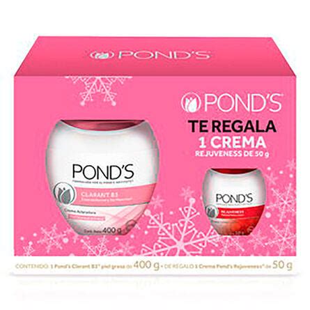 Kit Ponds Crema Clarant B3 400g Crema Rejuveness 50 G Soriana