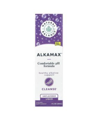 Natural Balance Alkamax Comfortable Ph Liquid Formula Unflavored 1 Fl