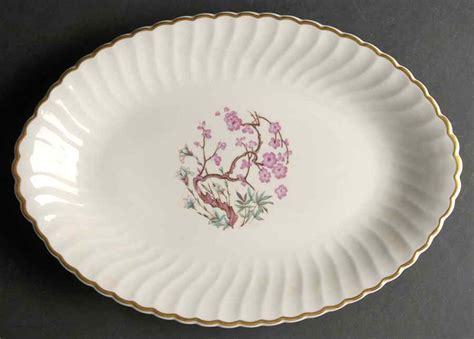 China Spring 14 Oval Serving Platter By Syracuse Replacements Ltd