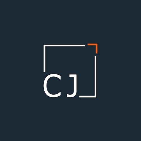 Premium Vector Cj Initial Monogram Logo With Square Style Design