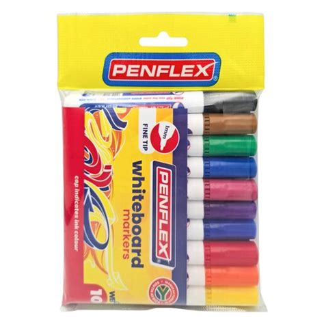 Penflex Whiteboard Marker 13 Fine Tip 10 Pack Pnp