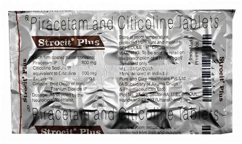 Buy Strocit Plus Piracetam Citicoline Online Buy Pharmamd