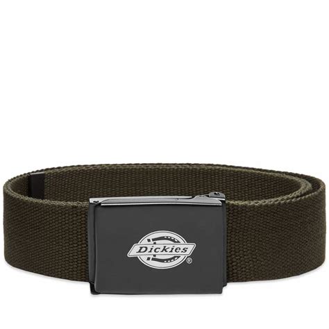 Dickies Mens Orcutt Belt In Olive Green Dickies Construct