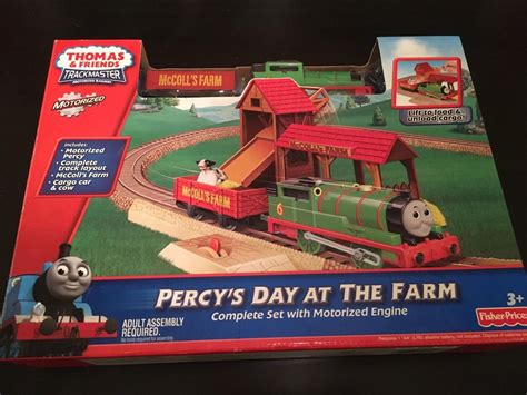 Trackmaster Percys Day At The Farm Motorized Train Nib Thomas