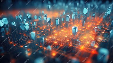 Premium Photo A Massive Complex Web Of Code And Data Forms A Digital