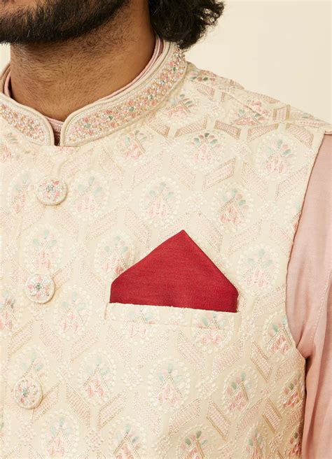 Buy Classic Maroon Self Textured Pocket Square Online In The Usa