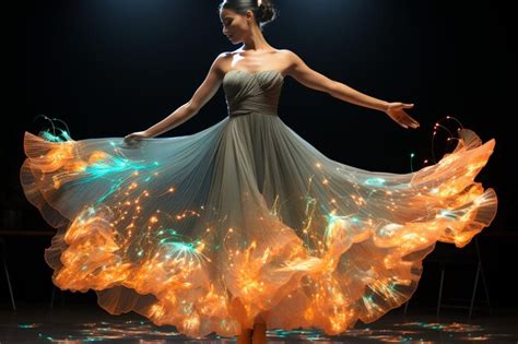 Brainwave Ballet Ai And Human Brain Connection In Art Premium Ai Generated Image