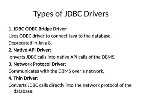 Introduction To Jdbc And Odbc Pptx Jdjdnjdjdndjdjndj Ppt