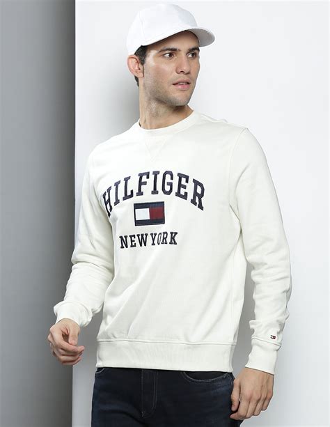 Buy Tommy Hilfiger Men White Modern Veracity Crew Neck Sweatshirt
