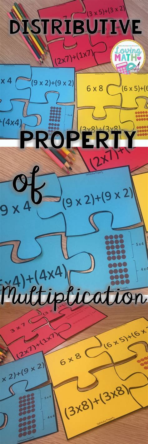 Distributive Property Of Multiplication Puzzles Distributive Property