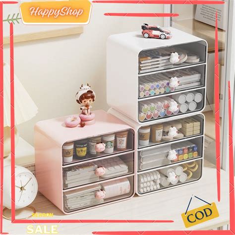 Jual Rak Laci Mini Aesthetic Untuk Journal Stroge Box Laci Plastik