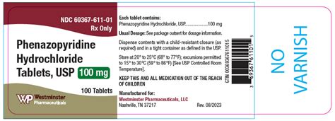 Dailymed Phenazopyridine Hydrochloride Tablet