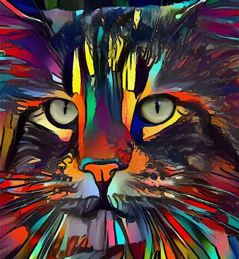 Sandro 5 Cat Digital Arts By Lroche Artmajeur