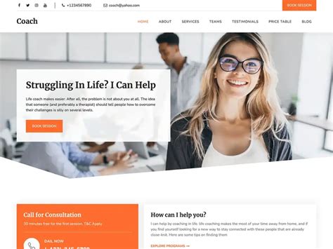 Best Coaching Wordpress Themes Present Your Coaching Services In The Best Light Premium