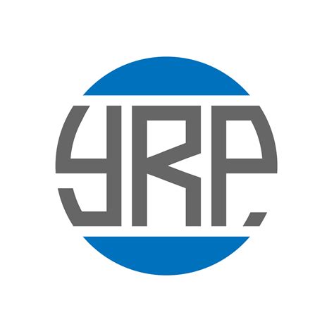 Yrp Letter Logo Design On White Background Yrp Creative Initials Circle Logo Concept Yrp