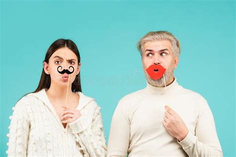 Gender Concept Female And Male Sex Icon Funny Couple Of Woman With