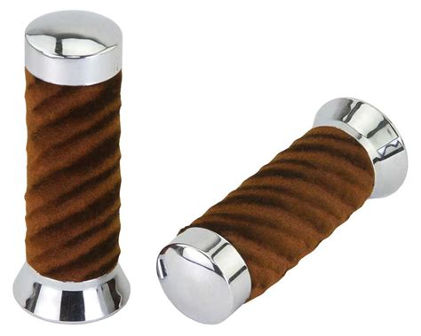 Swirl Velour Handlebar Grips Brown Ebay Australia