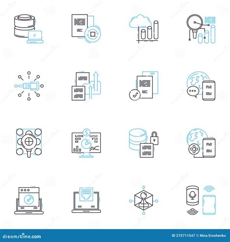 Evaluation Analysis Line Icons Collection Assessment Appraisal