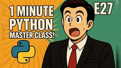 1 Minute Python Masterclass Epidode 27 Functions Youtube