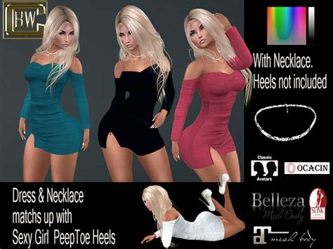 Second Life Marketplace Bwc Sexy Girl Dress