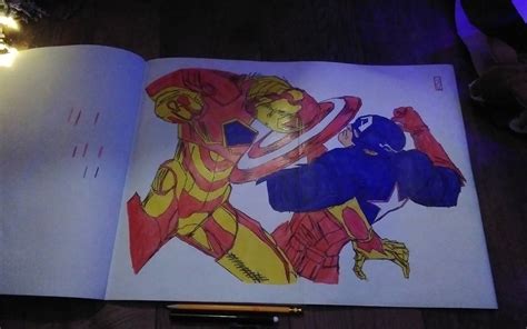 Civil War Dot To Dot Marvel By Camo4burgar4duck On Deviantart