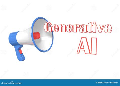 Megaphone Text Generative Ai Concept Guidance Notification Attention