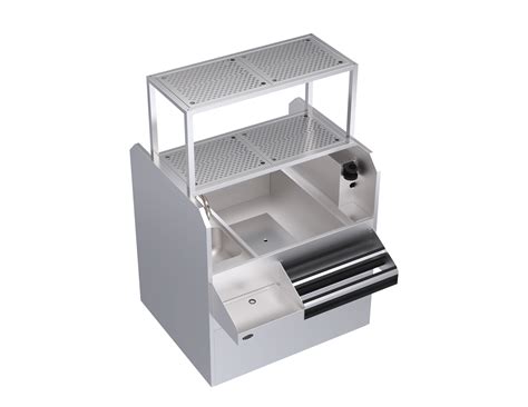 Royal Series 42 Pass Thru Workstation With Cold Plate Ice Bin On