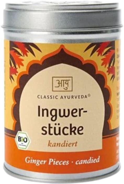 Classic Ayurveda Organic Ginger Balls 120 G Piccantino Online Shop Switzerland