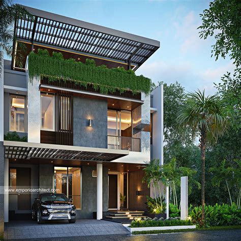 Mrs Fka 1536 Modern House 2 5 Floors Design Jakarta 31002 Modern House Facade