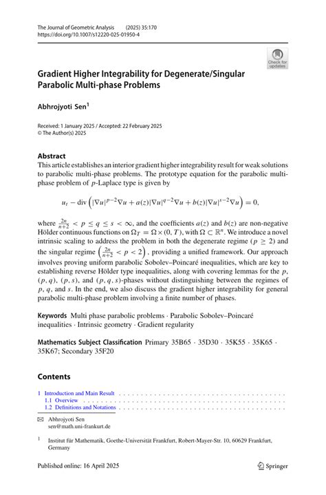 Pdf Gradient Higher Integrability For Degenerate Singular Parabolic Multi Phase Problems