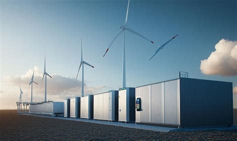 Hybrid Renewable Energy Storage System Premium Ai Generated Image