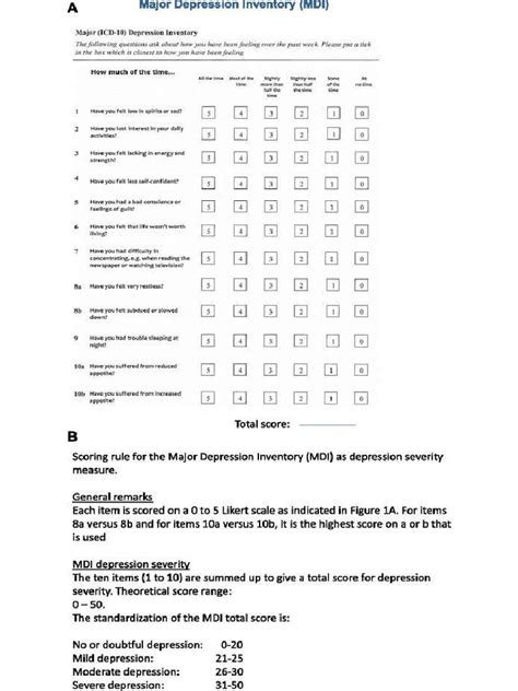 Major Depression Inventory Mdi Pdf