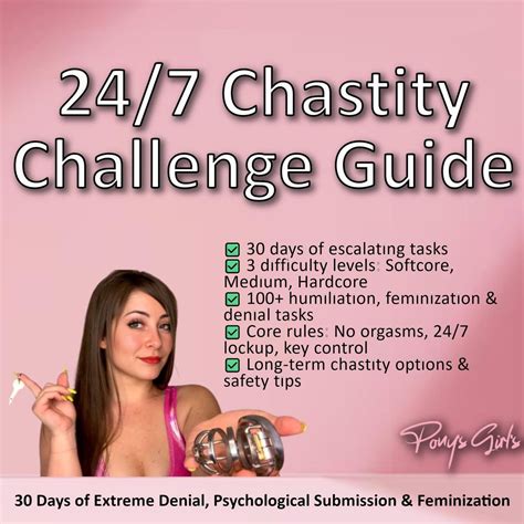 247 Chastity Challenge Guide 30 Day Extreme Denial For Sissies